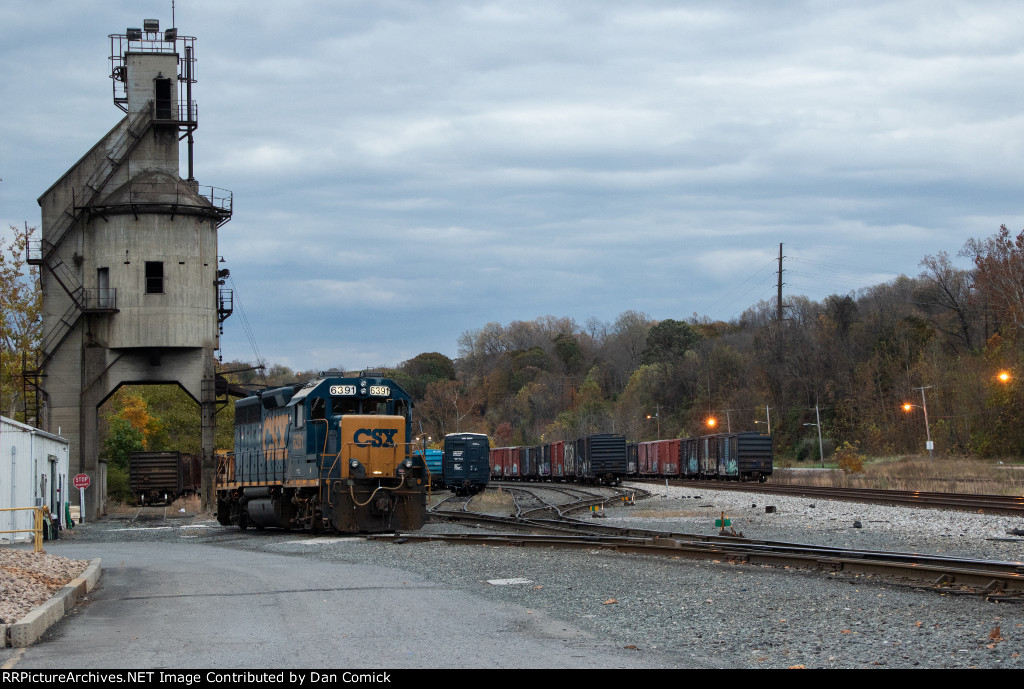 CSXT 6391 at Lynchburg Yard